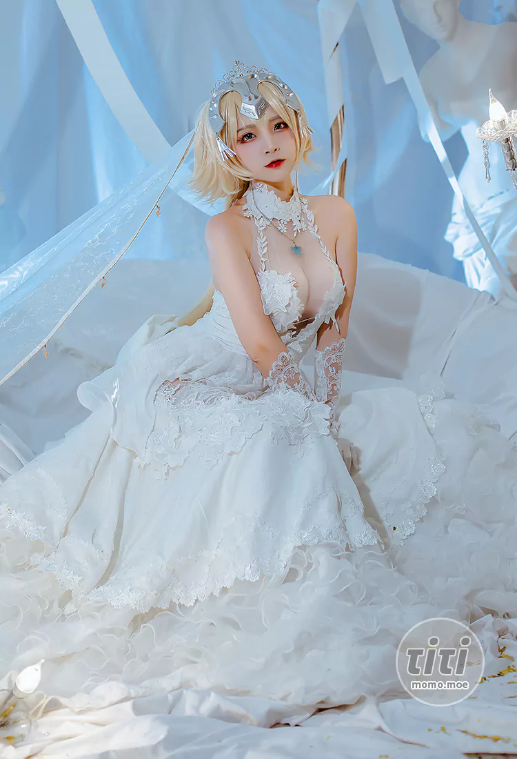 二佐Nisa – NO.132 Fate贞德花嫁 [12P-200MB] – Titi 社