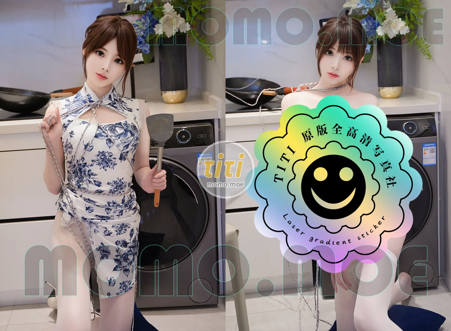 梦灵儿 – NO.003 旗袍捆绑白丝 [91P+1V-287MB] – Titi 社