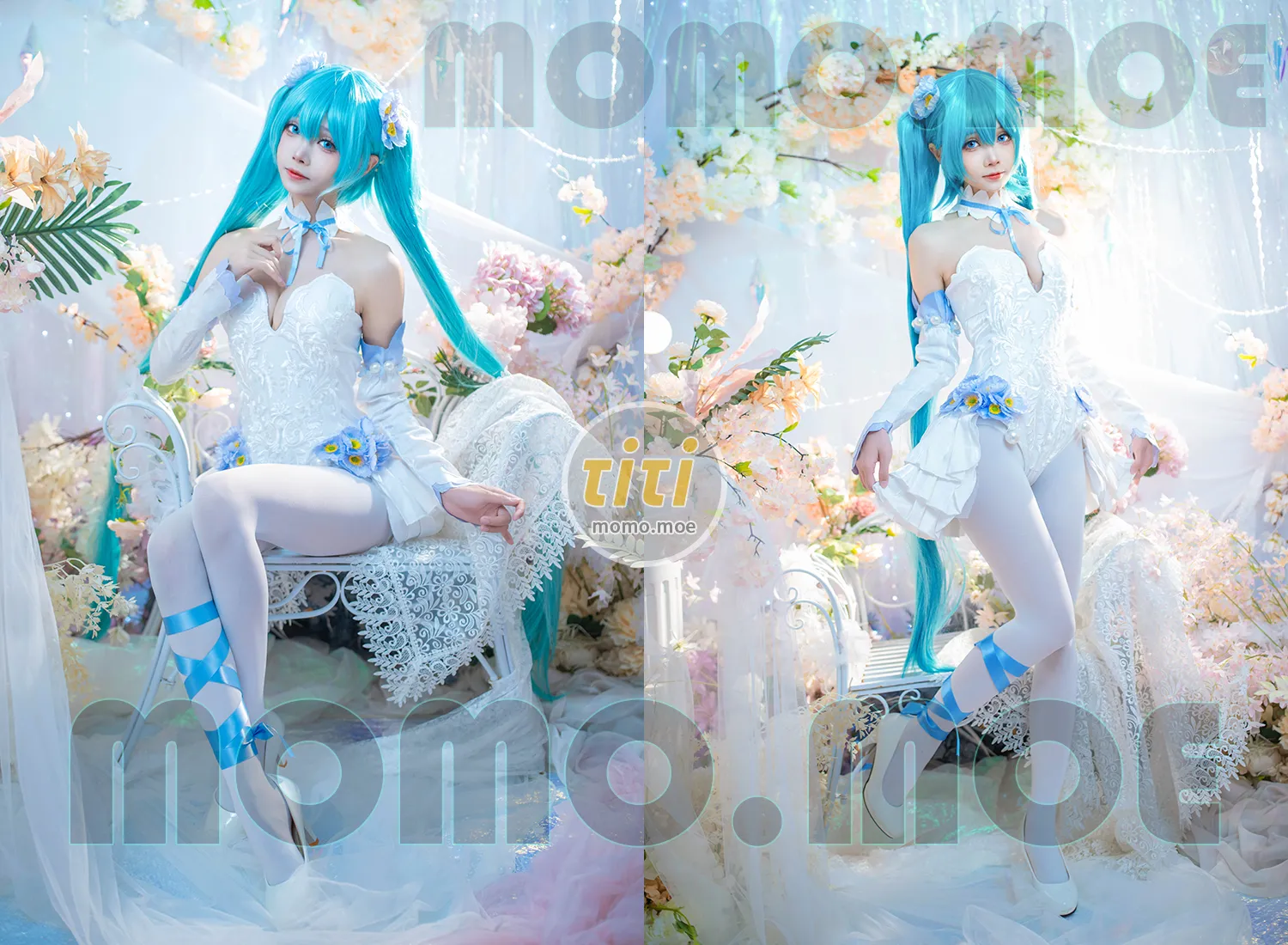 艾西Aiwest – NO.011 初音 粉蝶花 [42P-159MB] – Titi 社