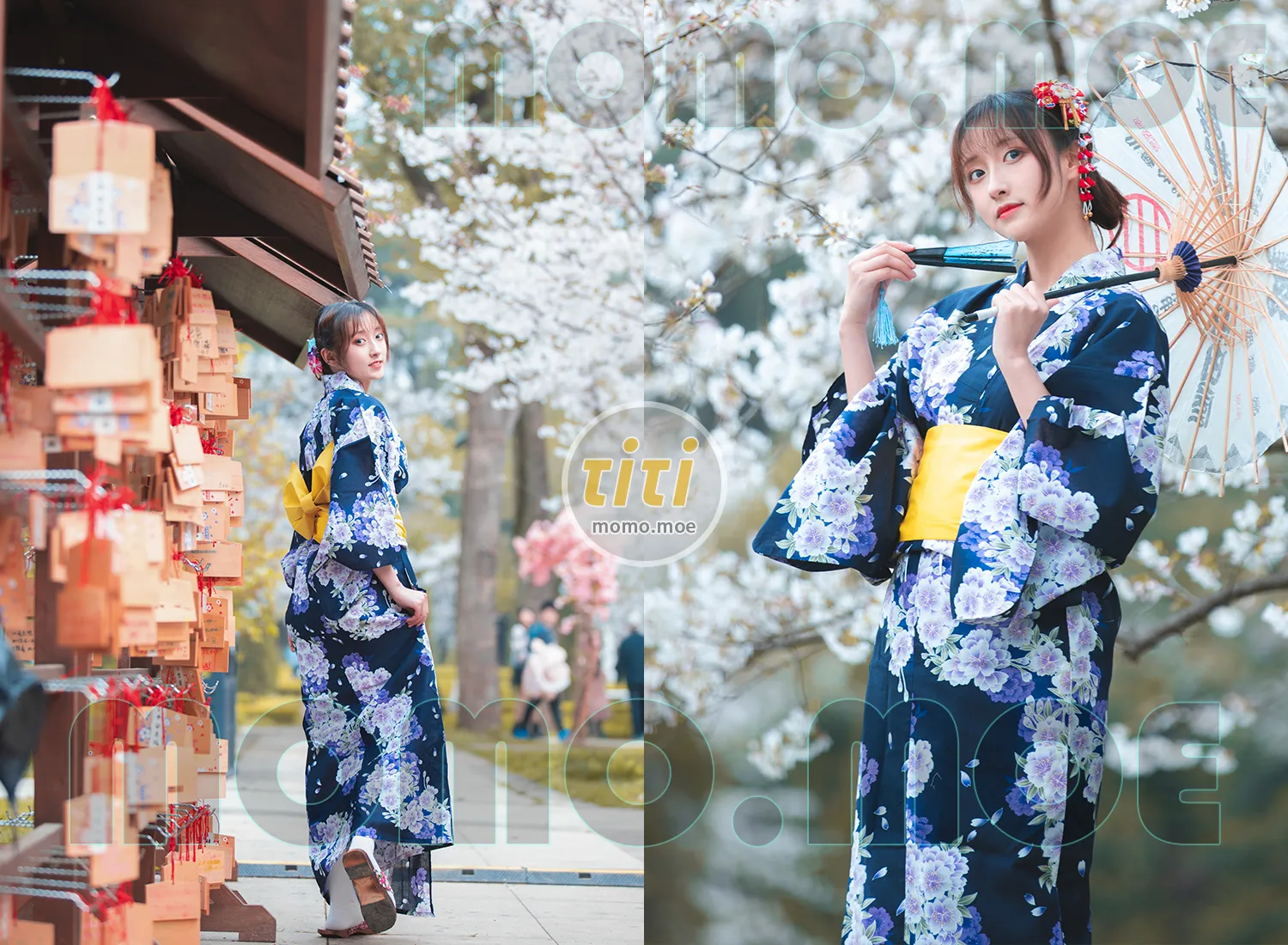 Luisa_零纱 – NO.005 樱园浴衣 [9P-133MB] – Titi 社