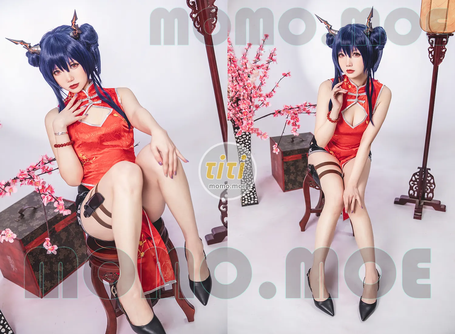 雪晴Astra – NO.51 明日方舟 陈 旗袍 [18P-305MB] – Titi 社