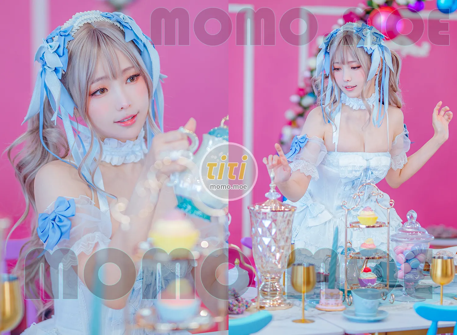 ElyEE子 – NO.161 Blue Ribbon Sweets藍絲帶甜點 [26P+3V-60MB] – Titi 社