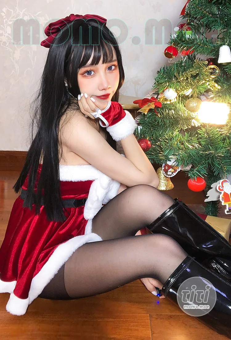果咩酱w – NO.045 圣诞 黑丝 [28P+3V-144M] – Titi 社