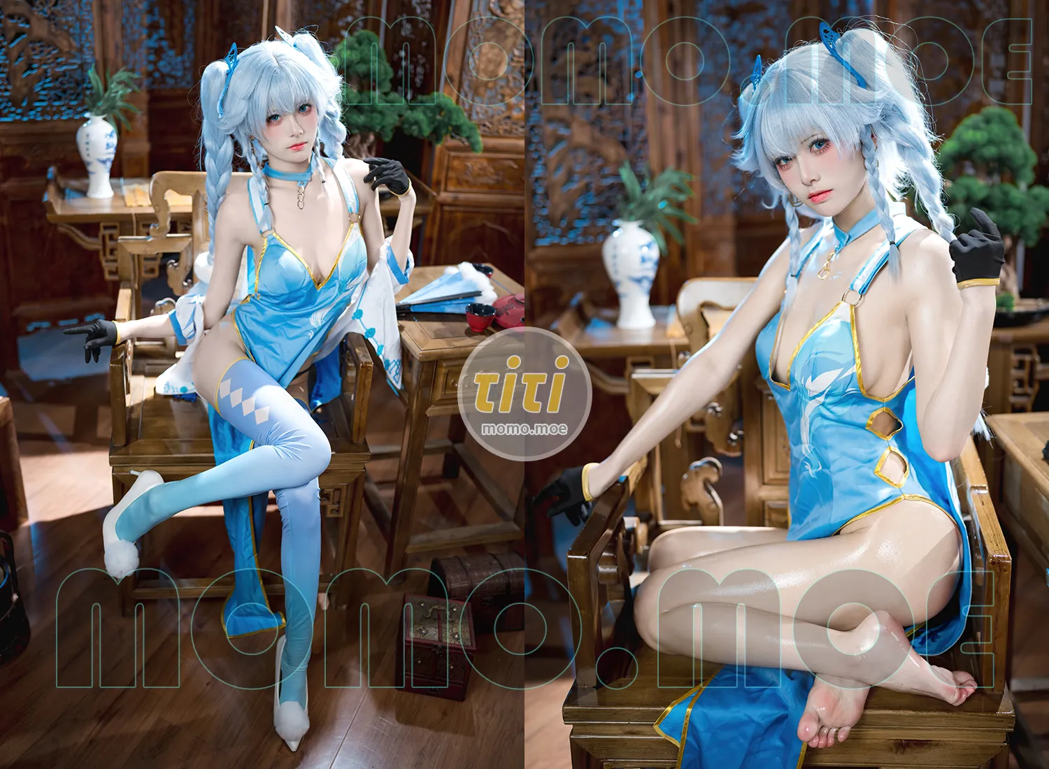 九柒喵 – NO.014 翠雀媚 [34P-763MB] – Titi 社