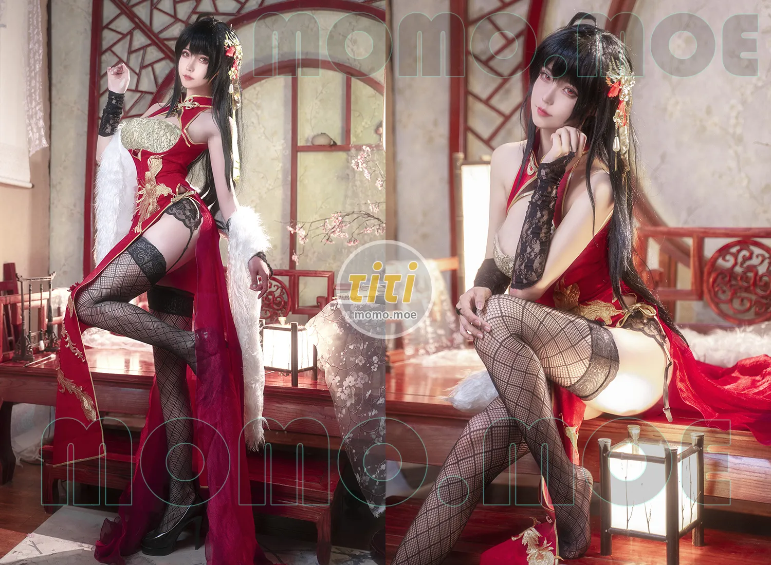 Seya-狮砸 – NO.029 碧蓝航线 大凤 旗袍 [14P-149MB] – Titi 社