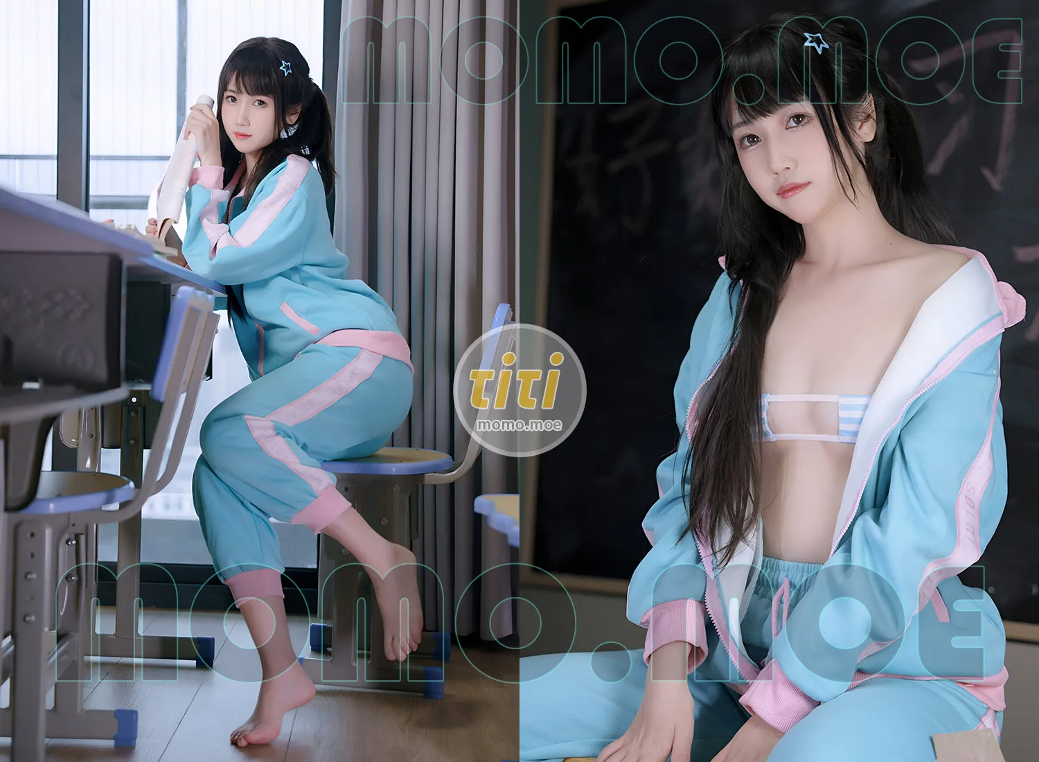 不呆猫 – NO.067 涂油教室实习生 [76P+1V-1.18G] – Titi 社