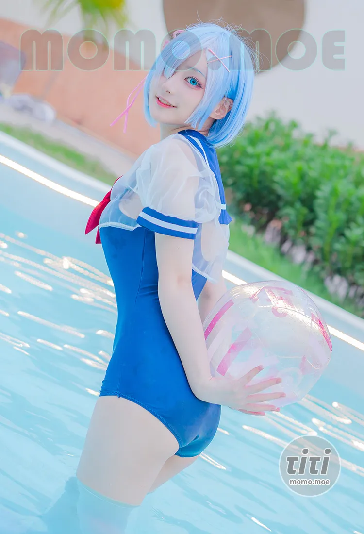 幼愛Youmeko – NO.023 蕾姆泳装 [18P-49M] – Titi 社