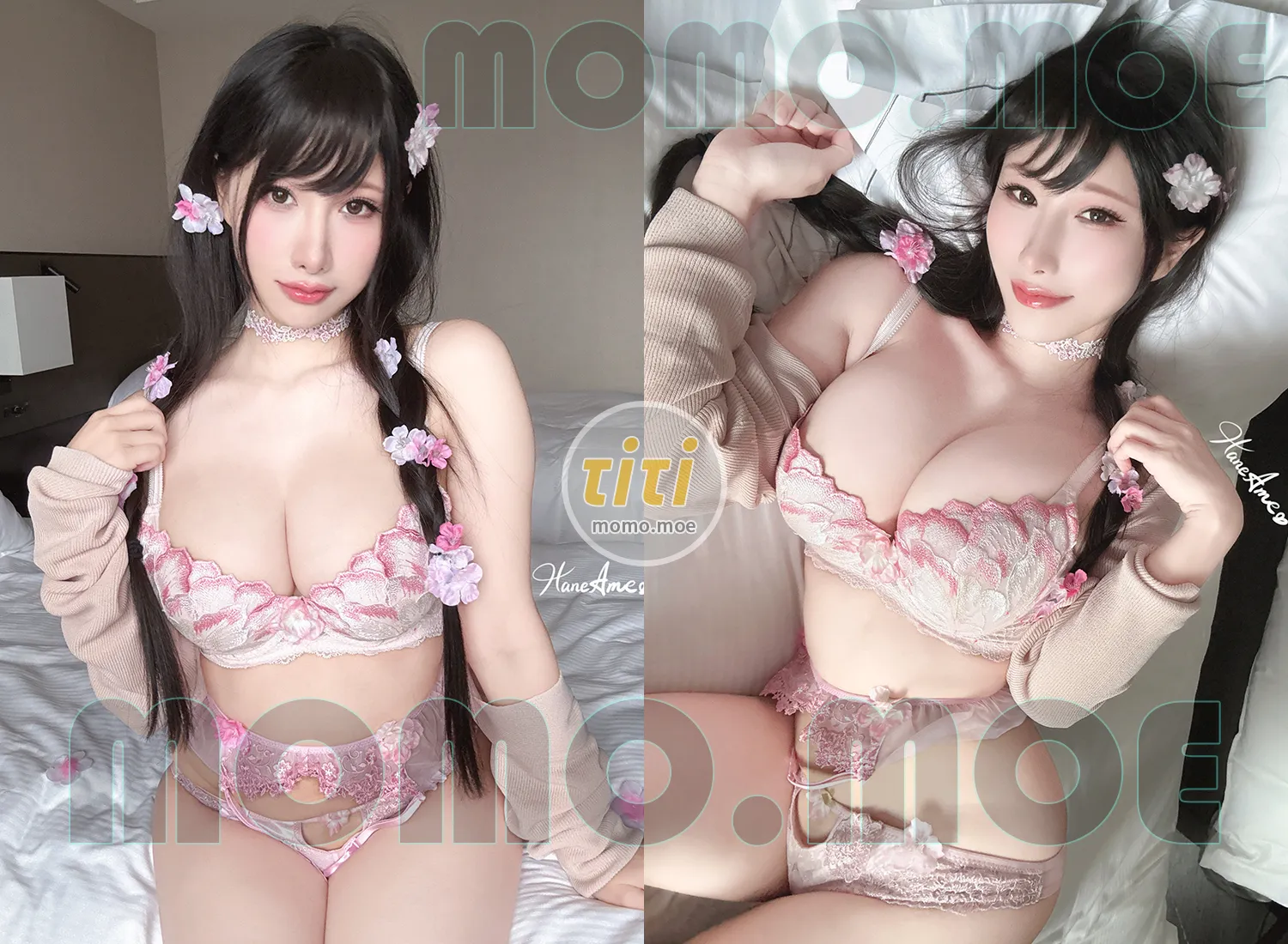 雨波_HaneAme – NO.435 原创 春樱内衣 [32P+2V-727MB] – Titi 社