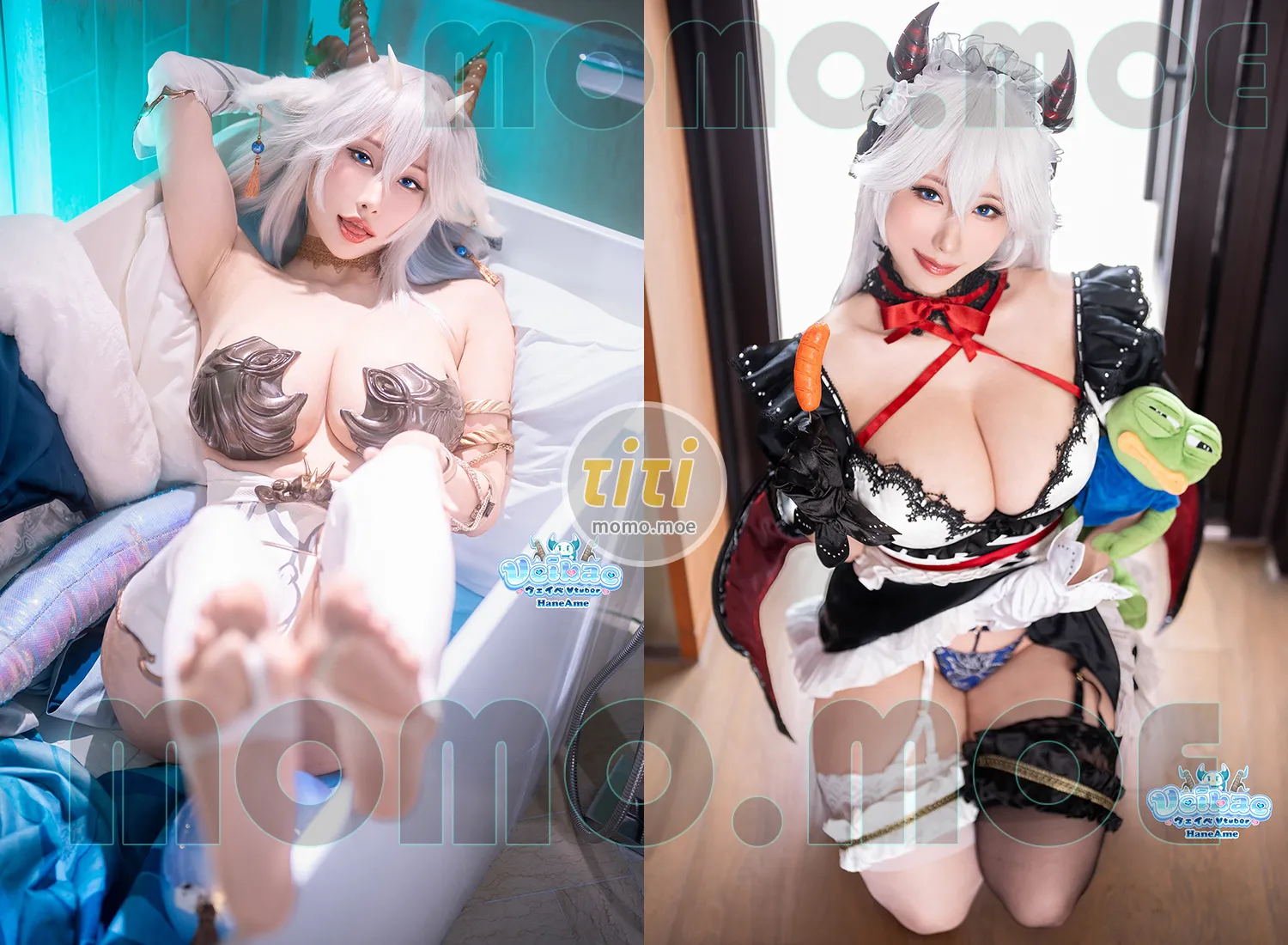 雨波_HaneAme – NO.437 Vtuber Veibae 恶魔女仆&龙娘 写真书 [51P-248MB] – Titi 社