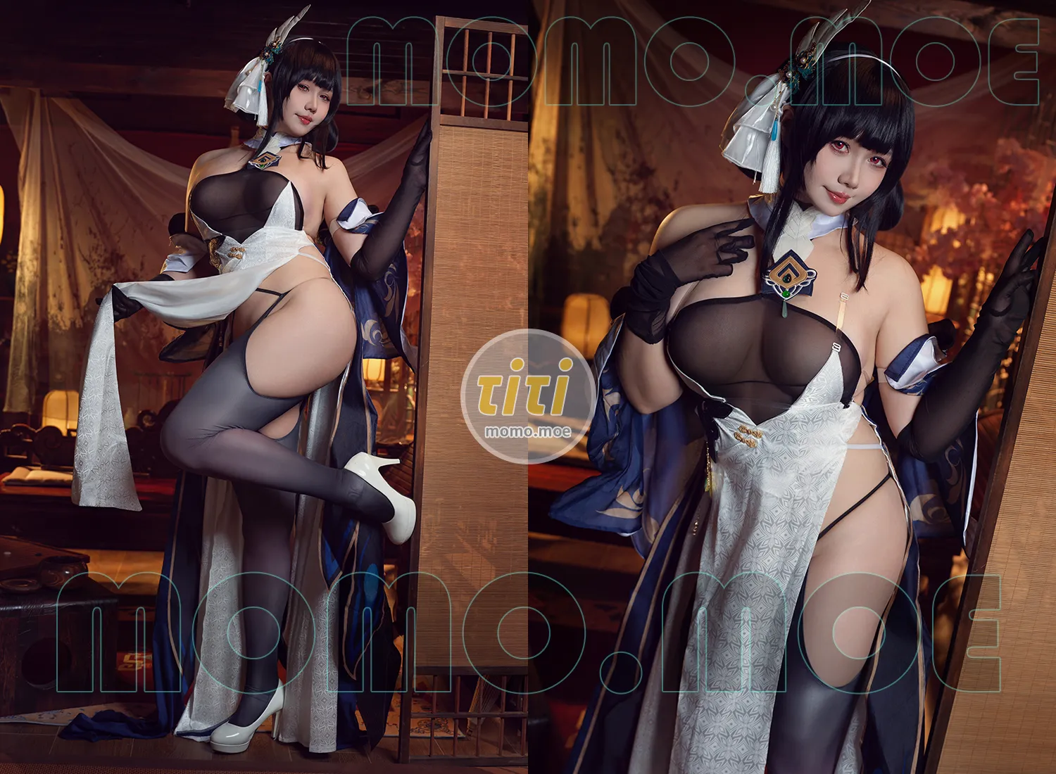 麻花麻花酱 – NO.120 碧蓝航线 镇海改 [38P+2V-494MB] – Titi 社