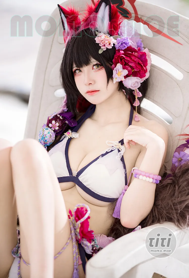 九柒喵 – NO.027 蔚蓝档案 狐坂若藻 泳装 [23P-156M] – Titi 社